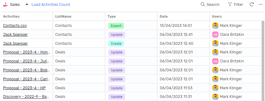 Workiom Help Center | Activities